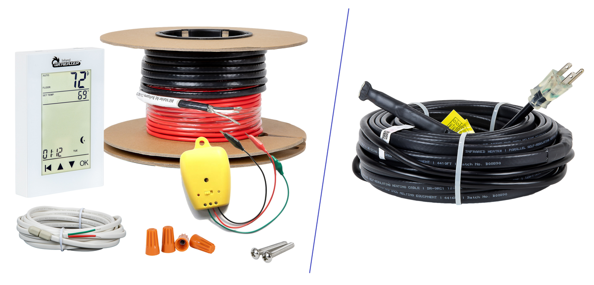 Heating Cables - For Pipe and Roof , or Floor – Dr. Infrared Heater