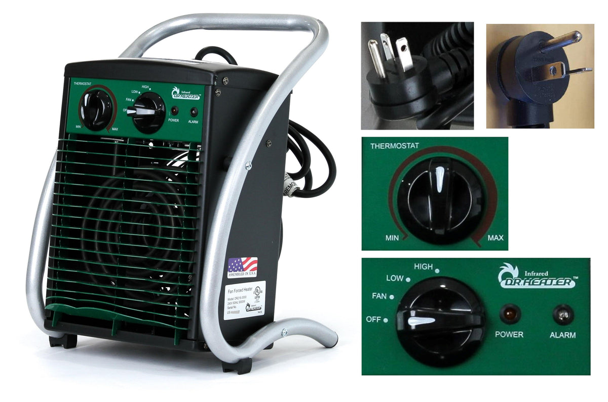Dr. Infrared Heater DR-218 Greenhouse Garage Workshop Heater, 1500W ...
